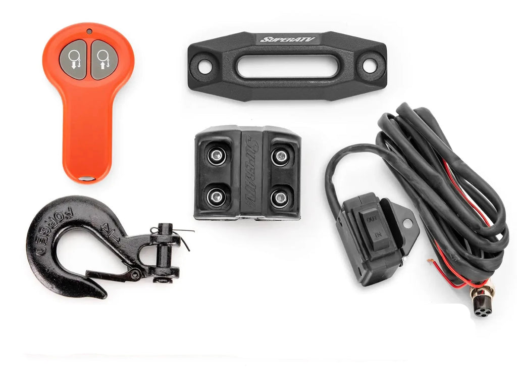 2500 LB. UTV/ATV WINCH (WITH WIRELESS REMOTE & SYNTHETIC ROPE)